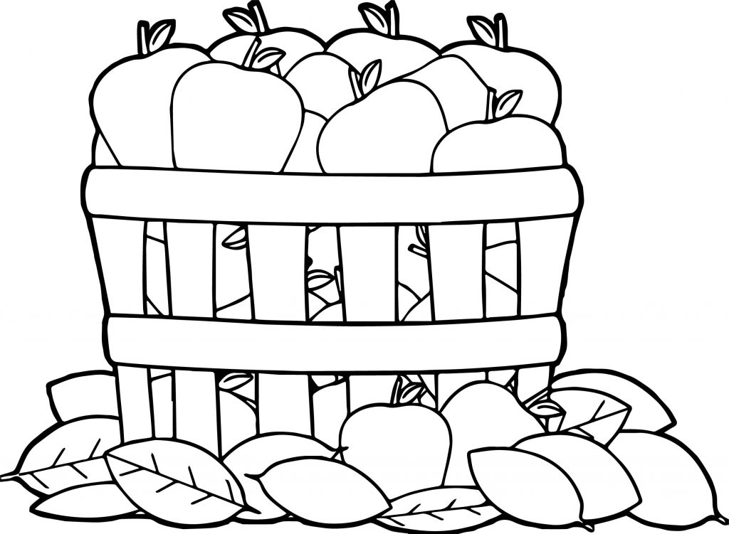 Autumn Apples Coloring Page - Wecoloringpage.com