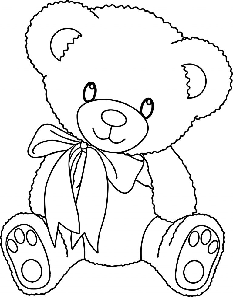 Cute Bear Coloring Pages - Wecoloringpage.com