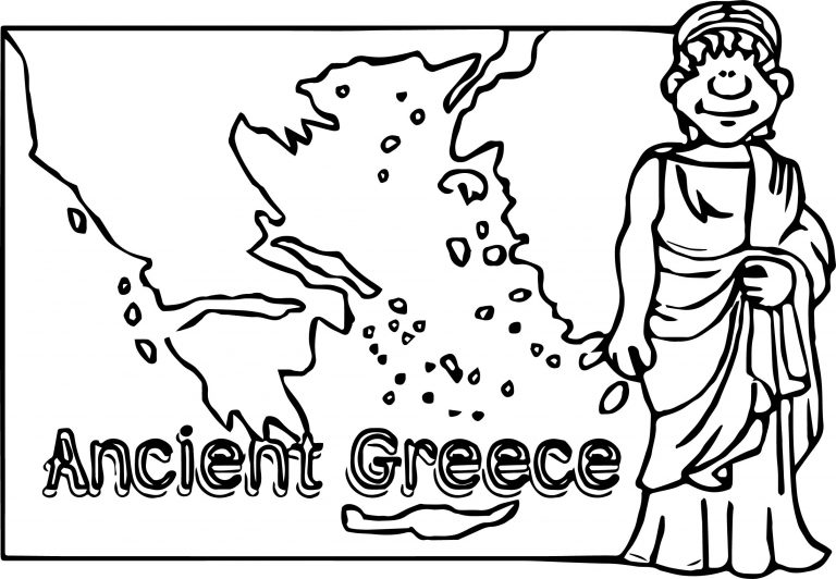 Ancient Greek Coloring Pages Sketch Coloring Page