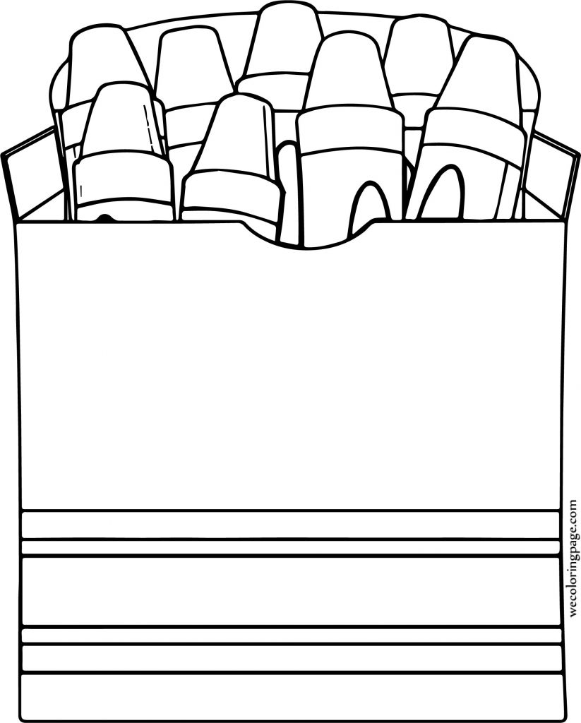 Crayon Pen Box Coloring Page - Wecoloringpage.com
